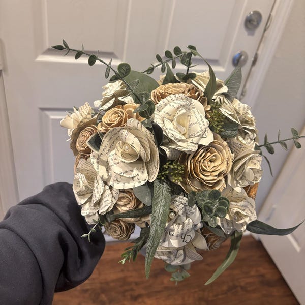 Rose Wood Flowers (set of 12), DIY Flowers for Centerpieces, Eco ...