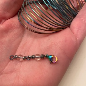 Peacock Rainbow Anodized Titanium Wire Pure Surgical Grade 1 Gauge 12 ...