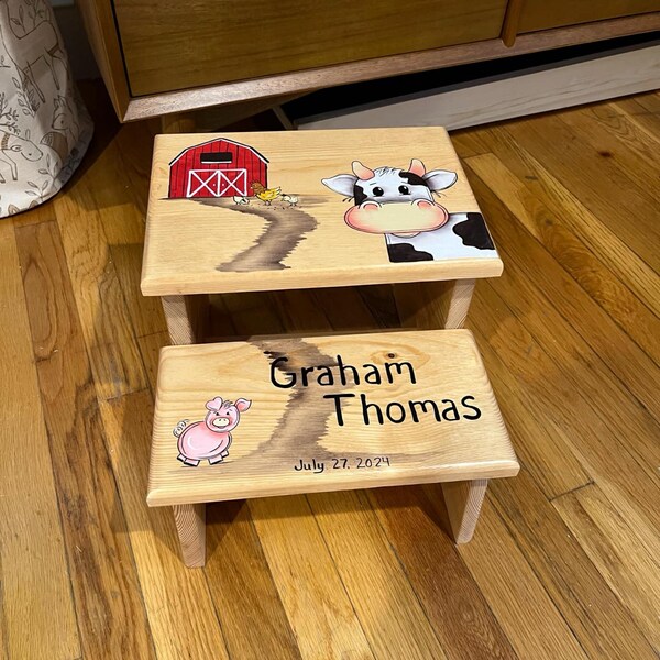 Barn Yard Stool, Step Stool, Kids Step Stool, Farm Stool, Children's ...
