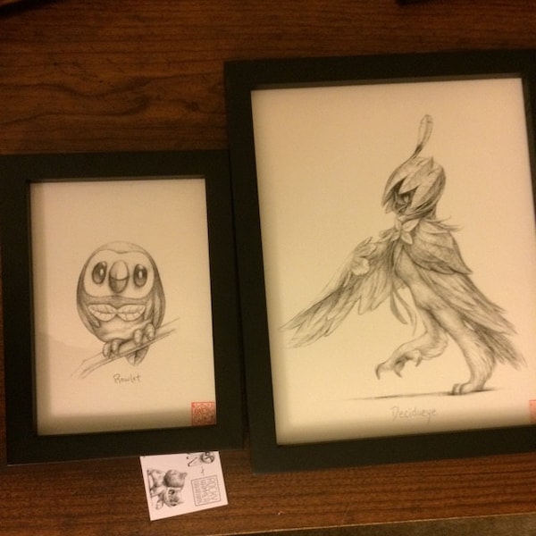 Rowlet 5 X 7 Print pokemon Drawing, Art, Artwork, Gaming, Nintendo ...