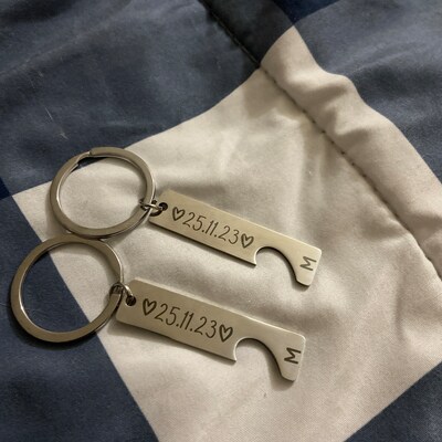 Engraved Keychain,personalized Keychain,custom Keychain,stainless Steel ...