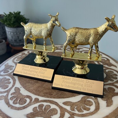 Goat Award Trophy. Greatest of All Time, G.O.A.T. Free Engraving. - Etsy