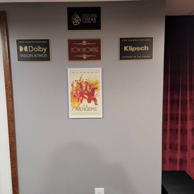 Dolby Vision Atmos Home Movie Theater Sign - Etsy