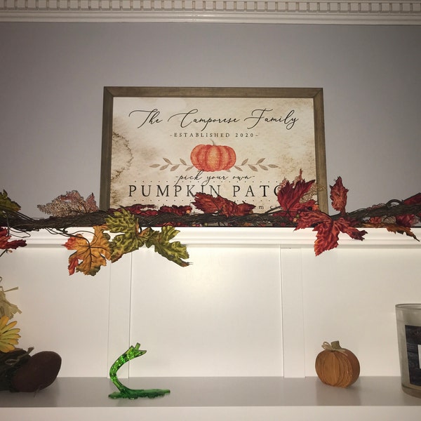 Pumpkin Patch Sign | Personalized Fall Family Farm Pumpkin Sign - Etsy ...