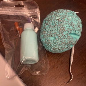 Picky Party Fully Covered Caribbean Blue Sensory Picking Stone - Etsy