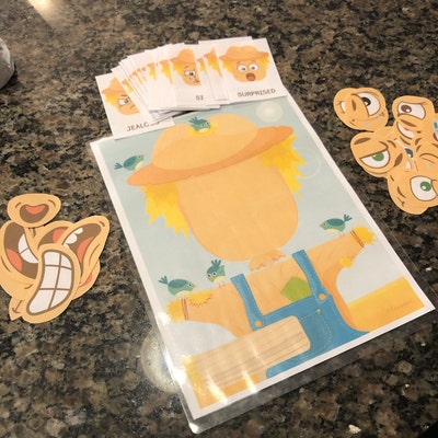 Scarecrow Emotions and Feelings Fall Printable Activity. Autumn Toddler ...