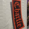 Custom Name Patch Embroidered Personalized Iron on Name Tag Old English ...