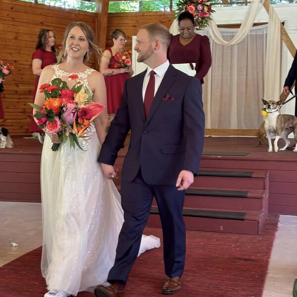 Burnt Orange and Navy Blue Wedding Flowers, Burnt Orange & Navy Wedding ...