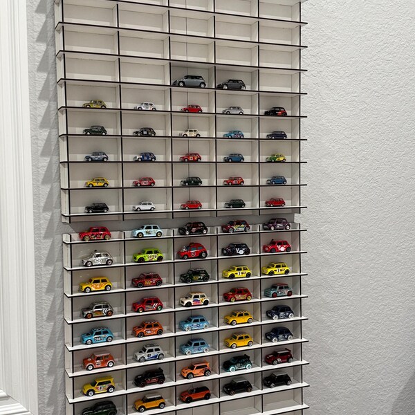 Black 1:64 Toy Car Display Shelves for 100 & More Cars,11 Color Option ...