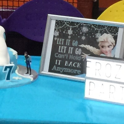 Frozen Let It Go Let It Go Sign Chalkboard Elsa Frozen Printable Wall ...