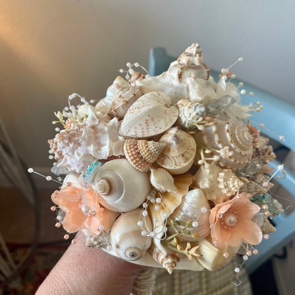 Starfish and Pearl Seashell Bouquet / Ocean Bouquet / Beach Bouquet ...