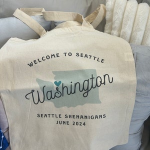 Welcome Tote Bag Destination Wedding Welcome Totes Palm Tree Welcome ...