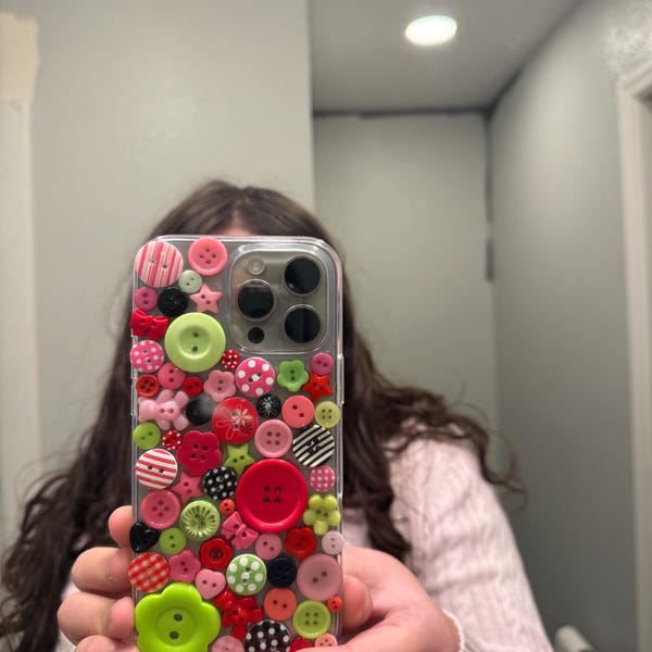 Custom Button Phone Case - Etsy