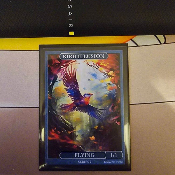 Bird Illusion Token Series 2 of Givememana's Tokens Magic the Gathering ...