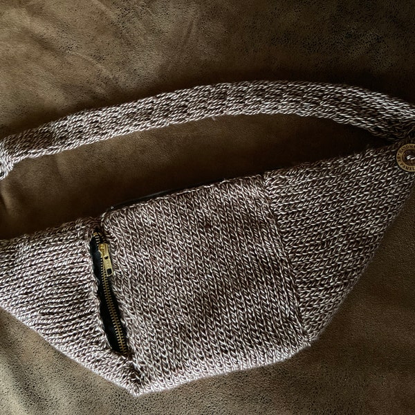 Knitting Machine Crossbody Bag Pattern: Addi Sentro Circular Tutorial ...