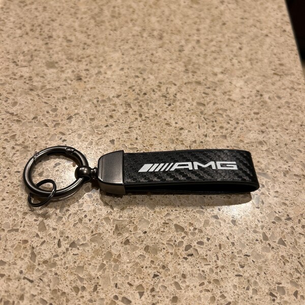 Car Carbon Fiber, Suede, Metal Keychain Car Gift Accessories for ...