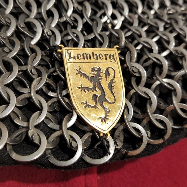 Stand With Ukraine. Ukrainian Reenactment Badge(brass) With Lemberg ...