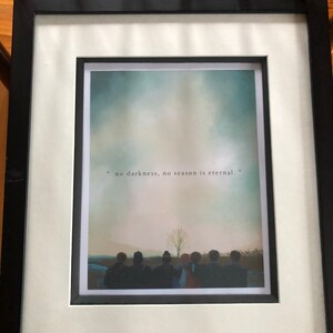 BTS Spring Day Illustrated Print unframed - Etsy