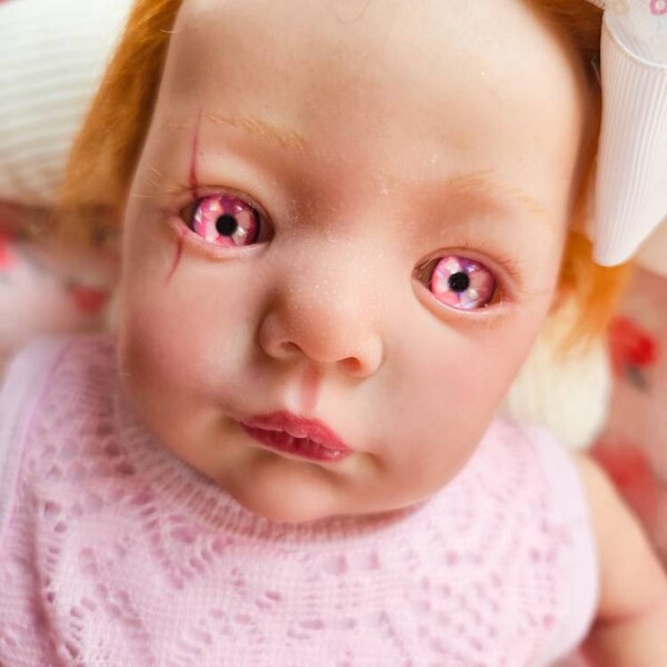 Chronic Art Dolls Pale Albino Blue Human or Horror Reborn Resin Eyes FREE Shipping in USA - Etsy