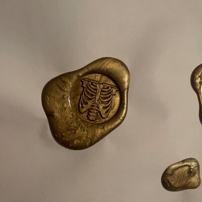 Rib Cage Wax Seal Stamp /ribs Wax Seal Stamp Kit /custom Sealing Wax ...