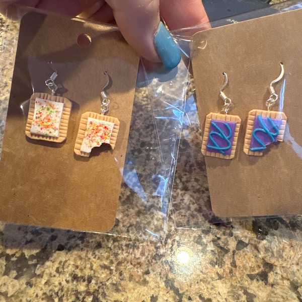 Pastry Earrings: Handmade Polymer Clay Food Jewelry - Etsy