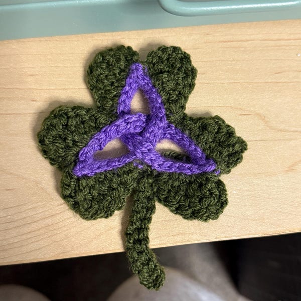 Celtic Garland, Heart Garland, Crochet Garland, Valentine's Day Garland ...