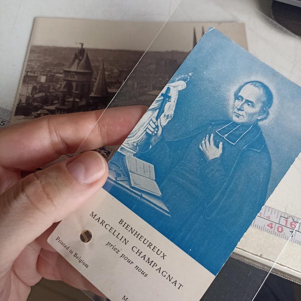 Saint Benedict Antique Belgian Holy Card Prayer Card Religious Ephemera ...