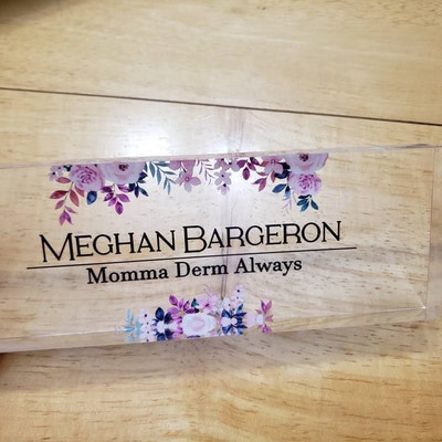 Desk Plaque, Name Plate for Desk, Personalized Acrylic Gift, Custom ...