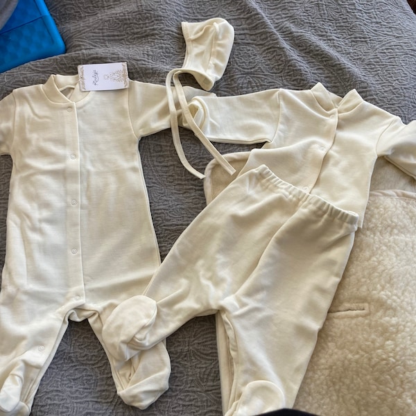 Merino Wool Romper/ Woollen Baby Romper/baby Overall/baby Long Sleeve ...