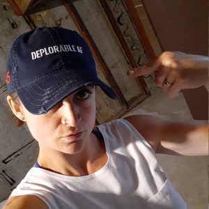 Deplorable Embroidered Distressed Dad Hat Trump Hat Trump 2020 Hat Keep ...