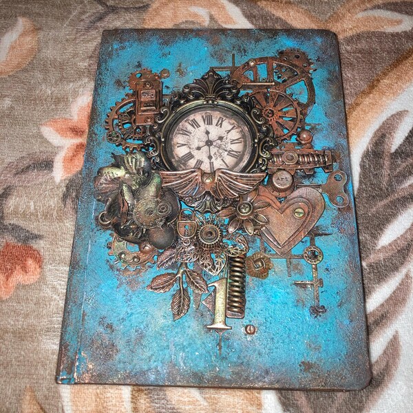 Personalised Steampunk Box, Mixed Media Gift, Customizable Wooden Box ...