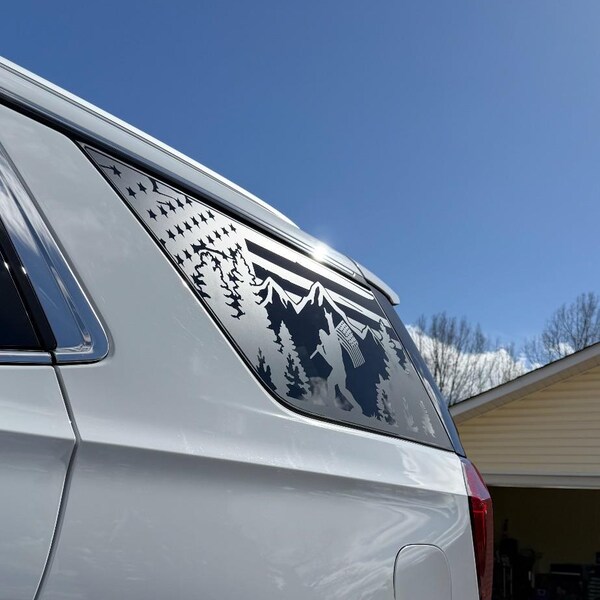 Fits 2018-2023 Subaru Crosstrek Rear Side Windows Mountain Tree Outdoor ...