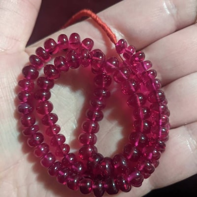 Extremely Beautifulvery Rare Ruby Corundum Faceted Cube Beads Ruby Box ...