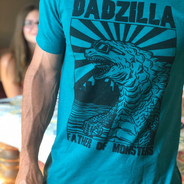 Dadzilla T-shirt Father Day Gifts for Dad Funny Papa Tshirt Cool Daddy ...