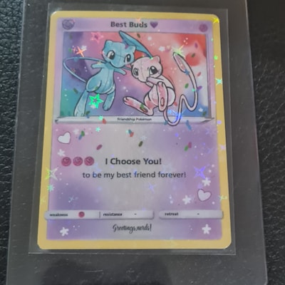 Best Friend Mew Trading Card Cute Gifts for Him and Her - Etsy