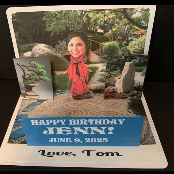 Anniversary or Wedding BOBBLEHEAD Pop up Card Personalized - Etsy