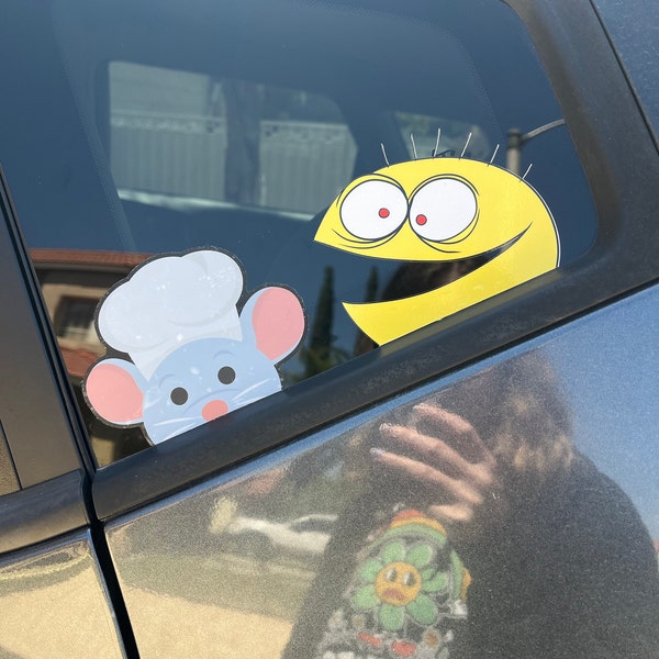 Cheese Peeking Peeker Sticker / Car Window Vinyl Sticker / Foster's ...