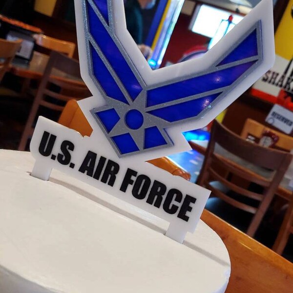 Air Force Cake Topper | USAF Cake Topper | Air Force Cupcake Topper ...