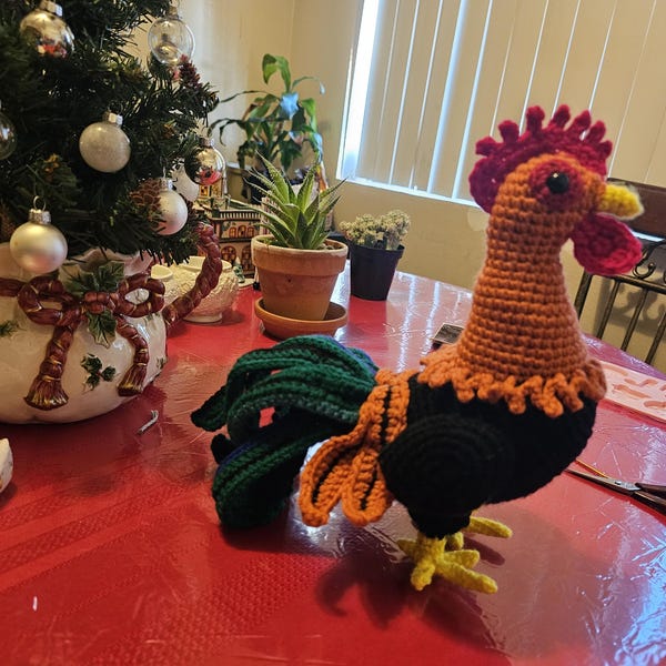 Cockerel/rooster Crochet PATTERN USA Terms-english Language, Digital ...