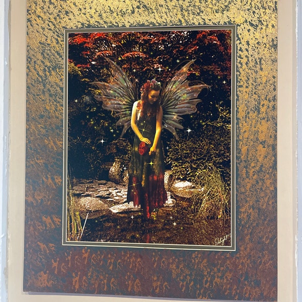 The Last Rose of Summer, 16x20 Print, Double Matted, Hand Signed, Limited Edition, Standard Size ...