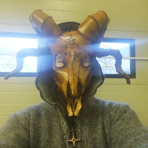 Pagan Skull Mask Leather Pattern PDF by Leatherhub - Etsy