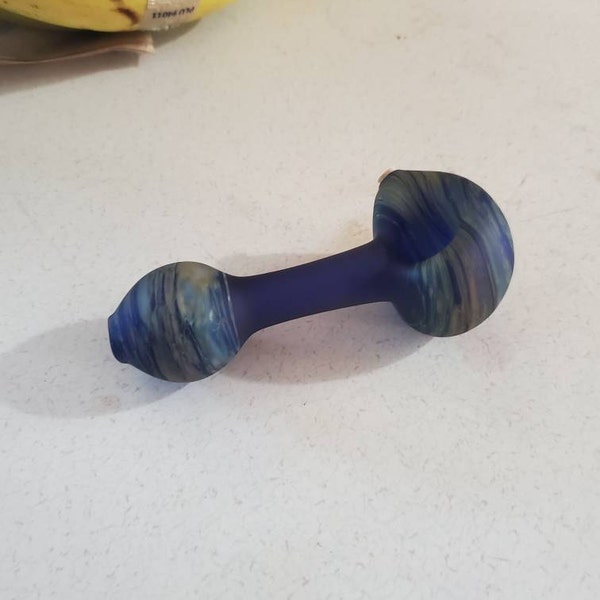 Glass Pipe, Kitty Cat Spoon Pipe, Spoon Pipe, Sand Etched Spoon Pipe ...