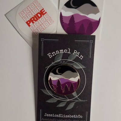 Subtle Trans Flag Sticker Pride Sticker Mountain Sticker Laptop Sticker ...