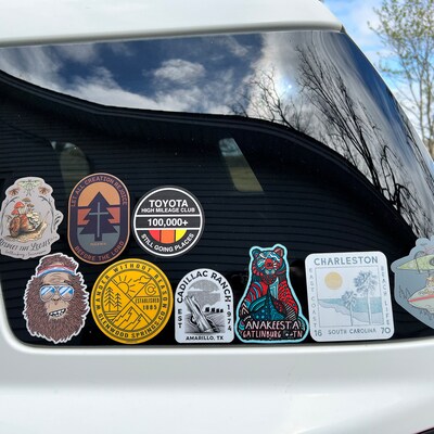 Toyota High Mileage Club Vinyl Sticker 4WD 4X4 Japanese Vintage Retro ...