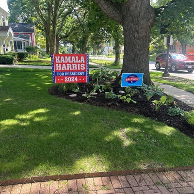 Kamala Harris 2024 Yard Sign Coroplast We Choose Freedom, Harris for ...