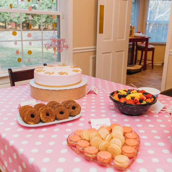 Polka Dots and Spots Cotton Tablecloth / Home / Wedding / Picnic ...