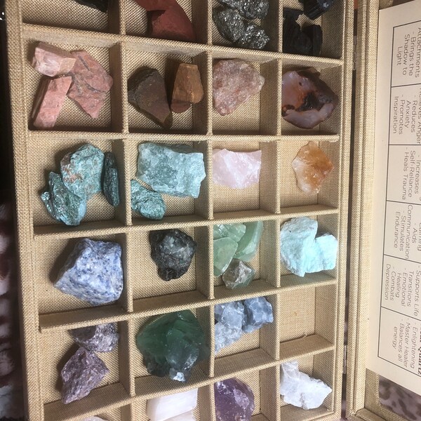 Raw Crystal Collectors Box Crystal Kit Crystal Gift Set Meditation ...