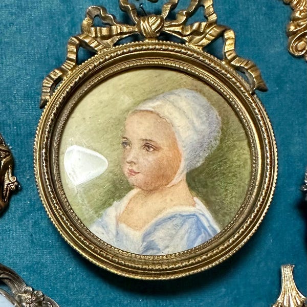 Antique Art Nouveau French Gold Fix Bar Brooch - Floral Motif With ...