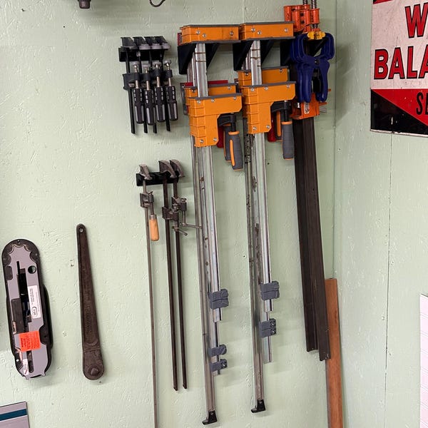 Parallel Clamp Wall Mount | Each Rack Holds 3 Clamps | Bessy | Pony ...