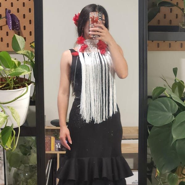 Spanish Flamenco Choker With Flecos | Seville Style Gargantilla ...